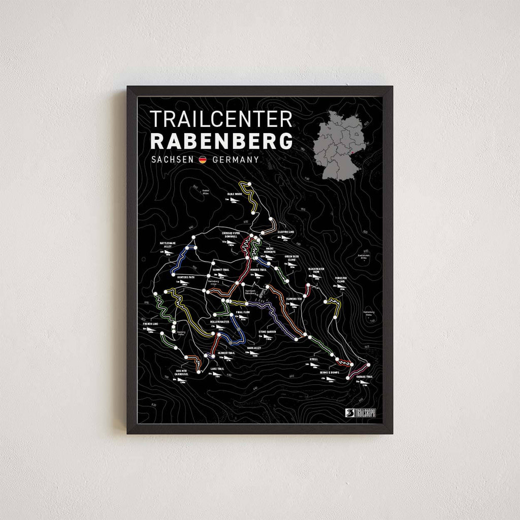 TrailCenter Rabenberg Poster - Perfekt für Mountainbike Fans | TrailShape