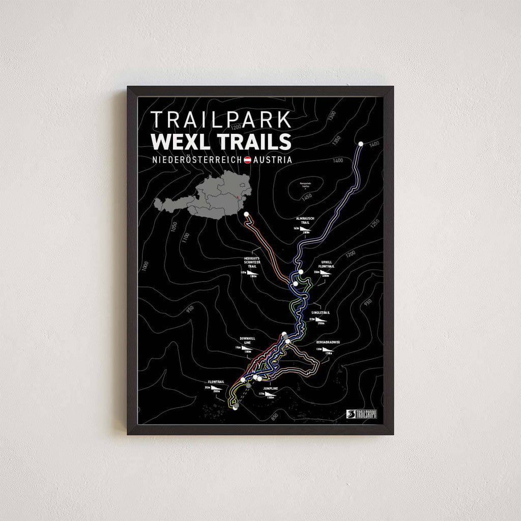 BikePark Wexl Trails Poster - Perfekt für Mountainbike Fans | TrailShape